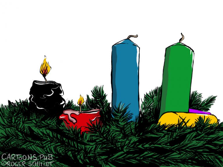 Zweiter Advent - Karikaturen und Cartoons